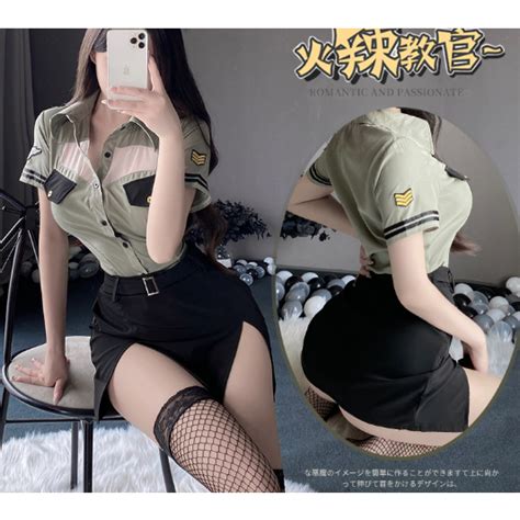 👗พร้อมส่งจากไทย 👙ชุดคอสเพลย์ ตำรวจ Police แอร์ เครื่องแบบ สำหรับสาว S M ผ่าข้างสูงปรีีด ไม่รวม