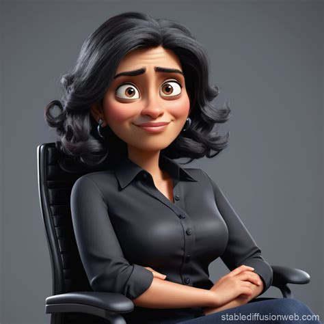 A 3d Pixar Character That Looks Like Eram Saeed Motivational Speaker