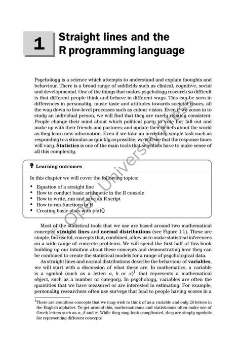 Statistics For Psychology Using R Sample Chapter 1 By Mcgraw Hill