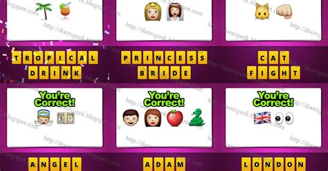 Guess The Emoji Level Answers And Cheats Doors Geek