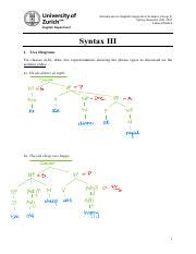 Introduction To English Linguistics Syntax III And Clause Course Hero