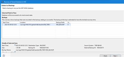 How To Restore Sap Hana Database From Clone Dell Pakistan