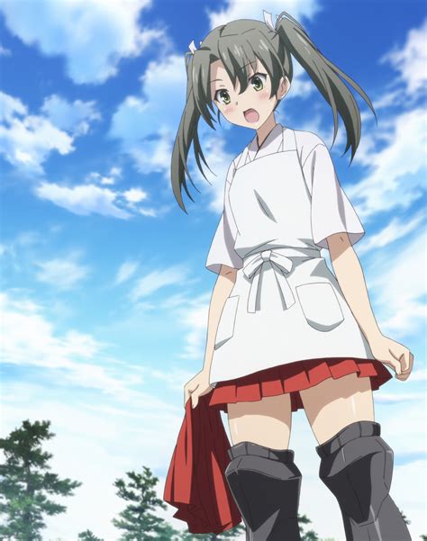 배경 화면 Anime Screenshot 애니메이션 소녀들 간타이 컬렉션 즈이 카쿠 칸 콜레 돌연변이 녹색 머리카락