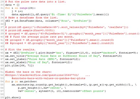 2 Experiments Plotting Charts With Python Heart Rate Neil Mcniven