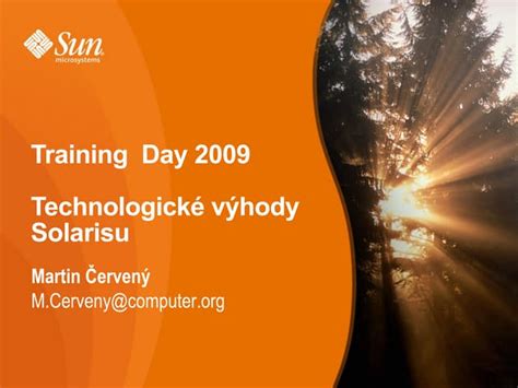 czech sun training day 2009 solaris ppt