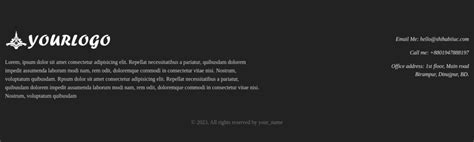 Html Footer Examples 3 Downloadable Templates Included