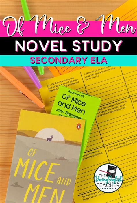 Of Mice And Men Novel Study Character Analysis Quizzes Vocabulary