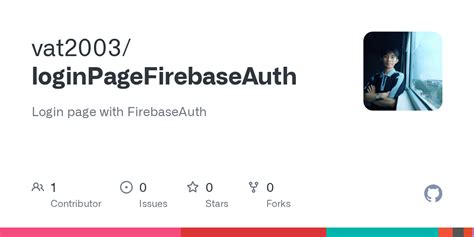 Github Vat2003loginpagefirebaseauth Login Page With Firebaseauth