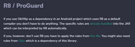 Unable To Build APK Due To Missing R8 Rules Issue 7777 Square