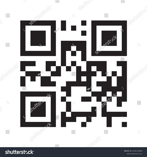 Sample Qr Code Template Vector Eps Stock Vector Royalty Free 2160119009 Shutterstock