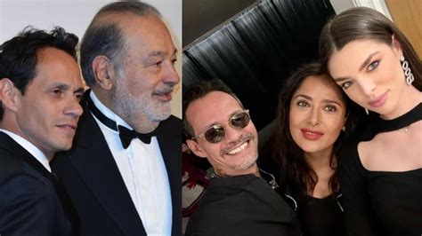 Carlos Slim Salma Hayek Y Todos Los Famosos En La Boda De Marc Anthony De 54 Años Y Nadia
