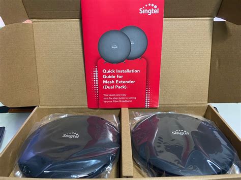 Singtel Mesh Extender V2 Dual Pack Computers Tech Parts Accessories Networking On Carousell