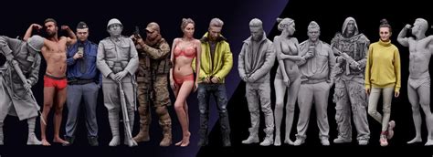 Cleaned A Pose Scan D Model FlippedNormals