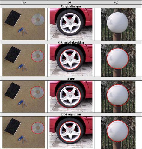 Natural Images And Their Detected Circles Used By The Algorithm