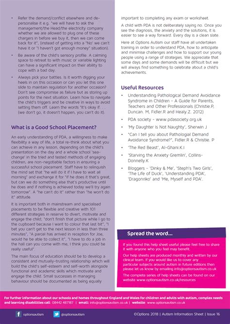 Pathological Demand Avoidance A Behavioural Profile Within The Autism