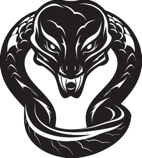 Premium Vector Dynamic Cobra Silhouette Dark Vector Graphics