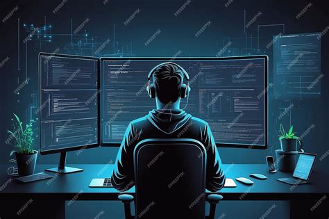 Software Code Testing Concept Illustration Premium Ai Generated Image