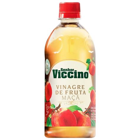 Vinagre De Maçã Sem Açúcar Sr Viccino 500 Ml Oba Hortifruti
