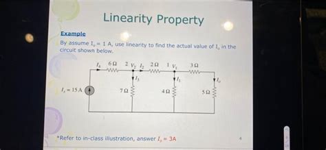 solved linearity property example by assume i 1 a use