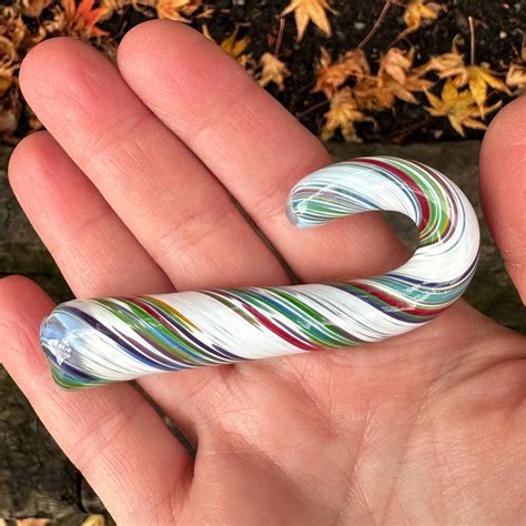 Glass Candy Cane Ornament Etsy