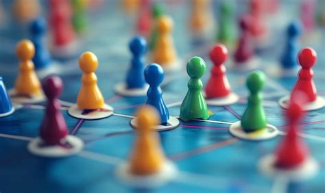 Human Relation And Network Model Diagram Generative Ai Premium Ai Generated Image