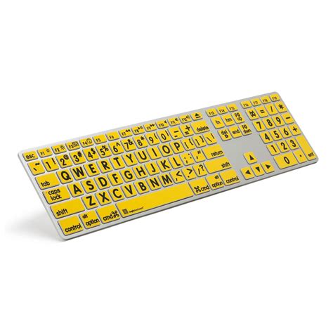 LogicKeyboard XL Print Mac Black On Yellow