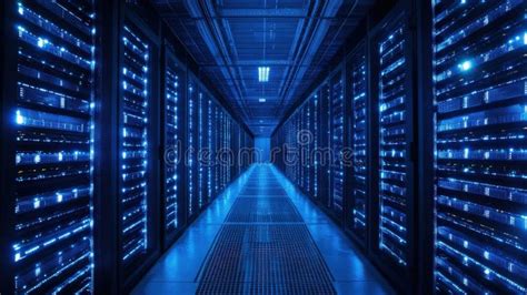 Modern Data Center Infrastructure Stock Illustration Illustration Of Lights Modern 374488171