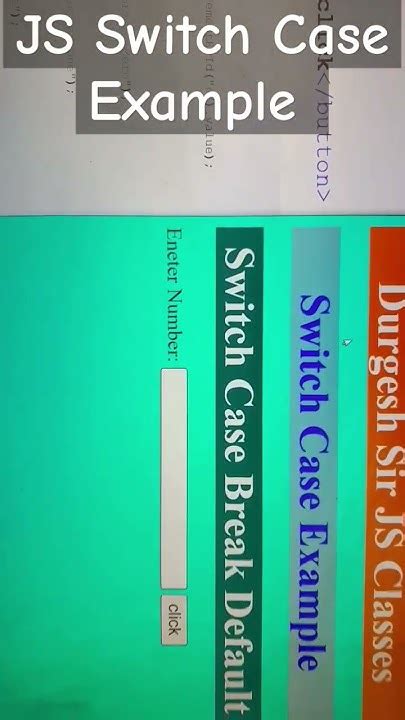 js switch case example js javascript switchcase conditionalstatements coding programming