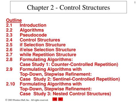 Ppt Chapter 2 Control Structures Powerpoint Presentation Free