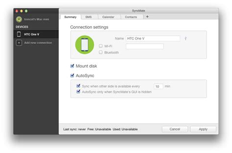 Connect Android Device In Syncmate Electronic Team Inc