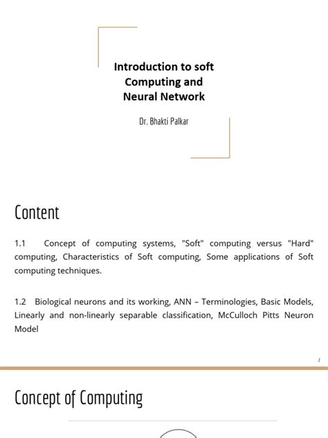 Module1 Introduction To Soft Computing And Neural Network Pdf