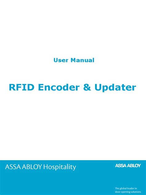 66 1001 001 7 User Manual Rfid Encoder And Updater Pdf Ip Address