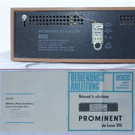 Staré Rádio Prominent De Luxe 214 Rok 1974 Ndr Ddr Aukro