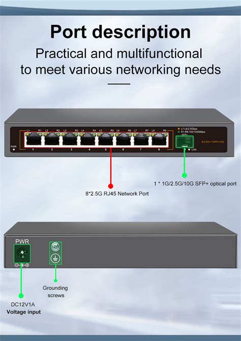 Jt Com 6 Port 9 Port 2 5gb Ethernet Switch 2 10g Sfp Port And 4 Port 8 Port Uplink 2 5gbase