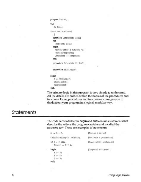 Turbo Pascal 70 语言指南：深入object Pascal编程 Csdn文库