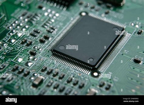 Chip Board And Processor Technology Digital Motherboard Stock Photo Alamy