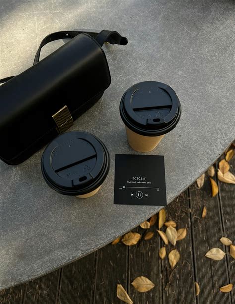 가을 갈색 잎 개인 소지품 검정과 베이지 단풍 도시 생활 도시의 라떼 라이프스타일 목조 갑판 미니멀리스트 블랙 핸드백 사회화 숨겨진 메시지 스타일