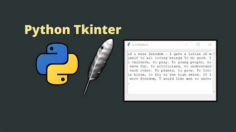 Python Tkinter How To Create A Scrolledtext In Tkinter Youtube