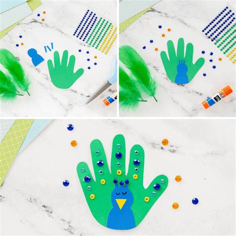 Handprint Peacock Craft Made To Be A Momma