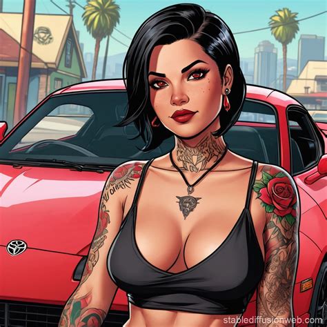 Latina Gta 5 Loading Screen Character Stable Diffusion Online
