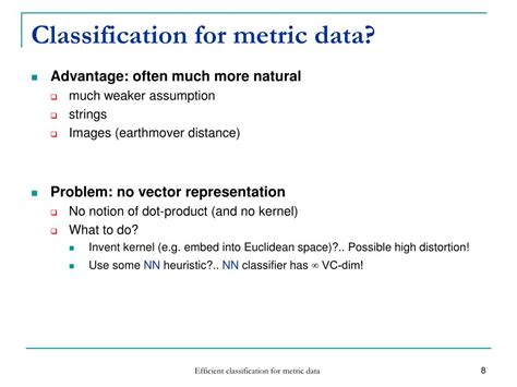 Ppt Efficient Classification For Metric Data Powerpoint Presentation Id 1156034