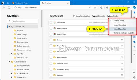 Export Favorites To HTML File From Microsoft Edge Windows Forum