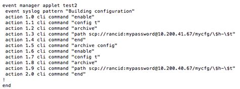 ken felix security blog how do do config archival with cisco router