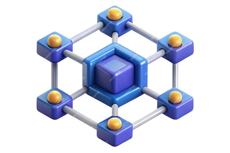 flat blockchain border with interconnected nodes and copy space concept