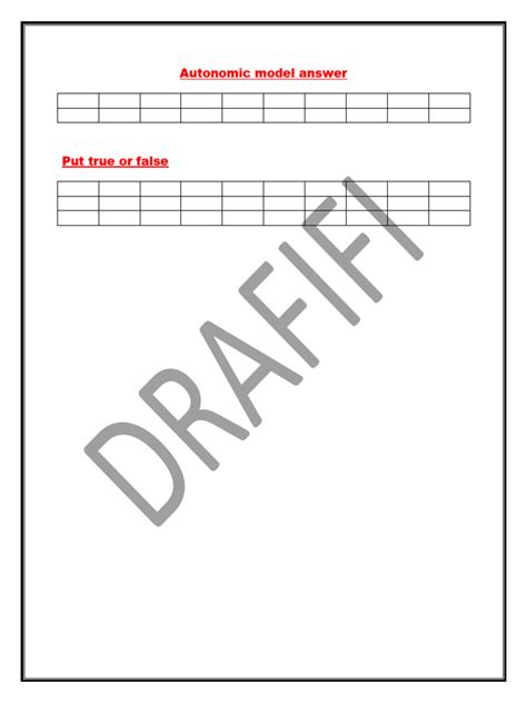 Autonomic Model Answer Pdf