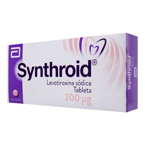 Synthroid 200 Mg 30 Tabletas Farmacia Coyoacán