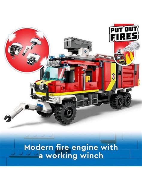 Lego City Fire Command Unit Truck Toy 60374 Very