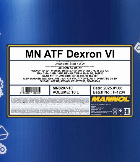 MANNOL Dexron VI