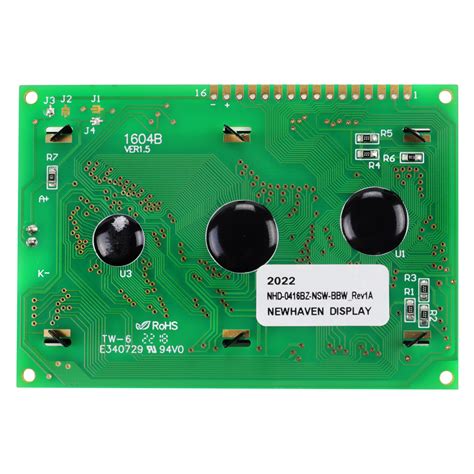 4x16 Character Lcd Stn Blue Display With White Side Backlight