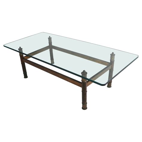 Brass And Glass Coffee Table For Sale At 1stdibs Brass Glass Coffee Table